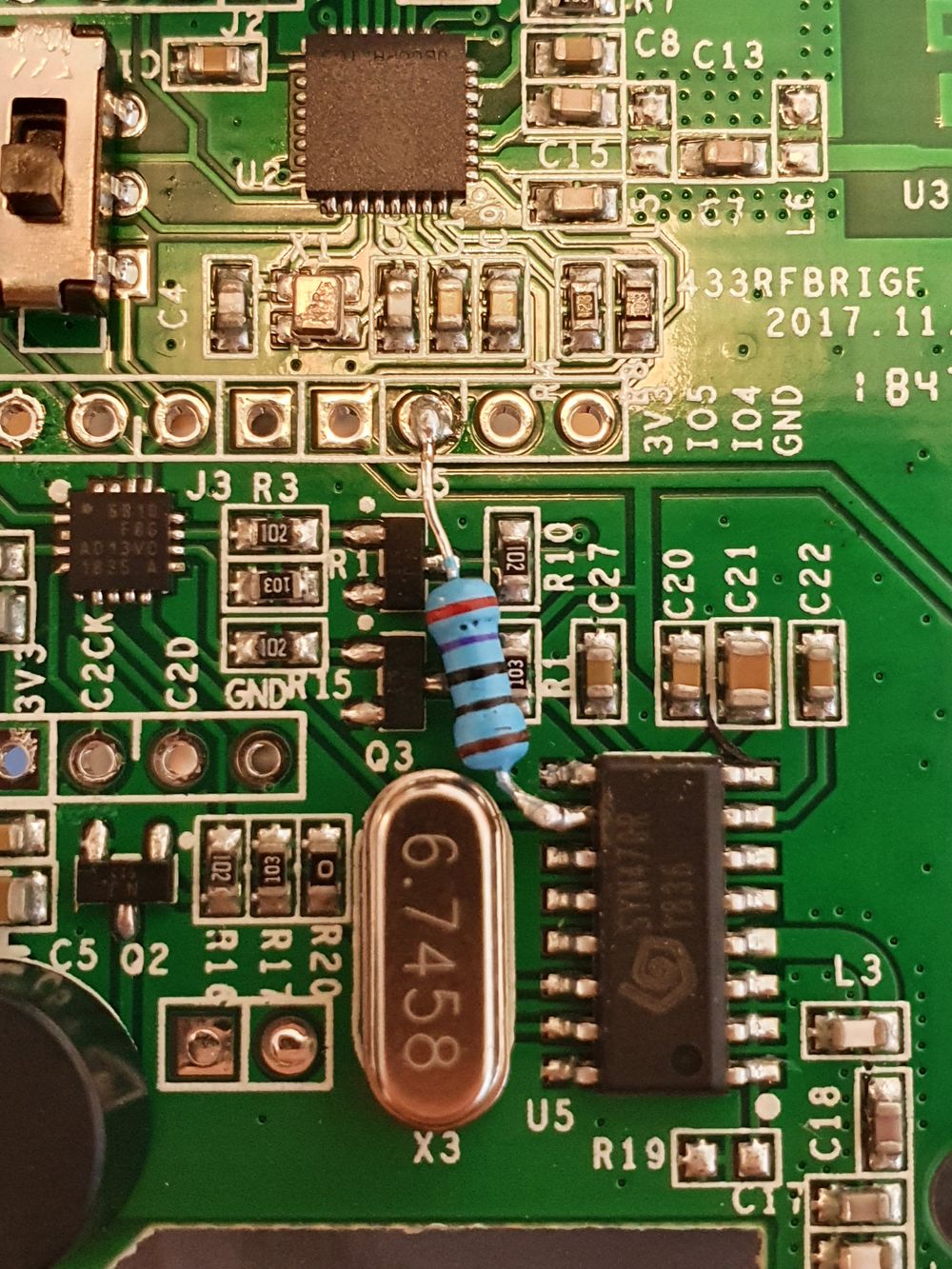 Using ESPHome on Sonoff RF Bridge