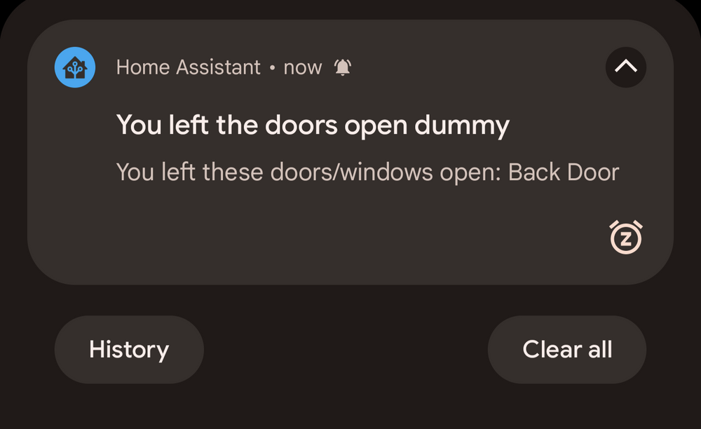 Creating A Window/Door Notification in Home Assistant