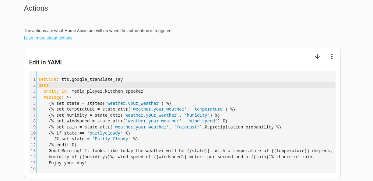 Daily Morning Announcements With Home Assistant