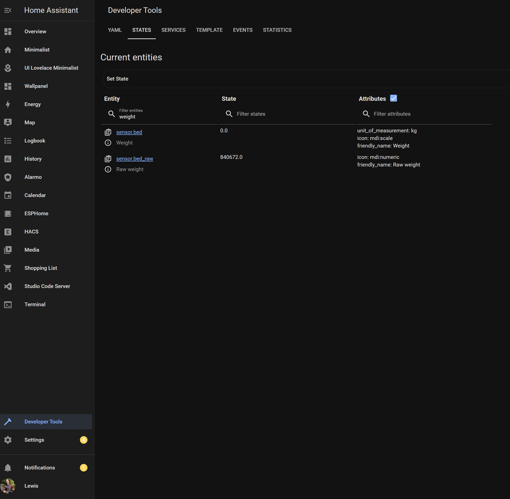 Building a bed occupancy sensor for Home Assistant